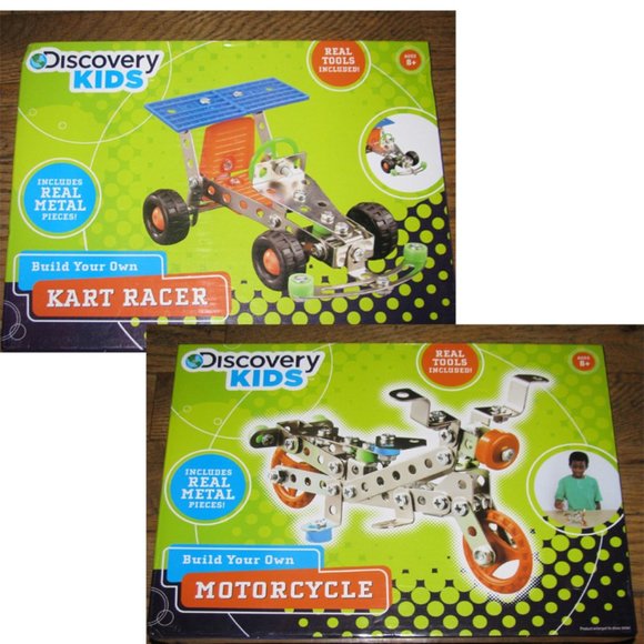 Discovery | Toys | Discovery Kids Build Your Own Kart Racer Motorcycle ...